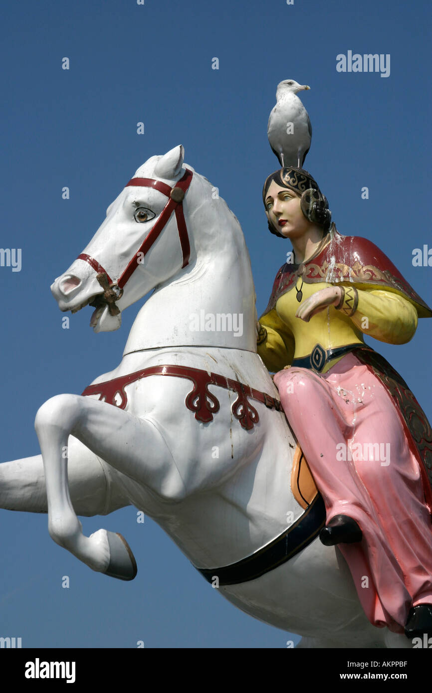 Seaside Amusements Statue Stock Photo - Alamy