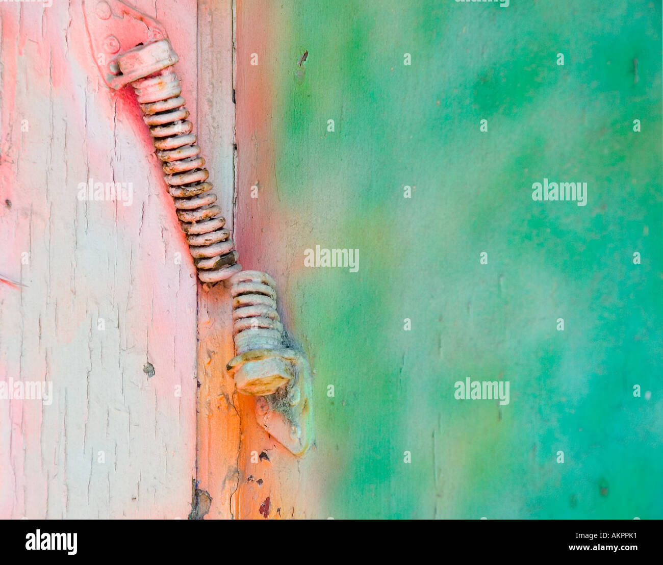 abstract view of a door spring Stock Photo - Alamy