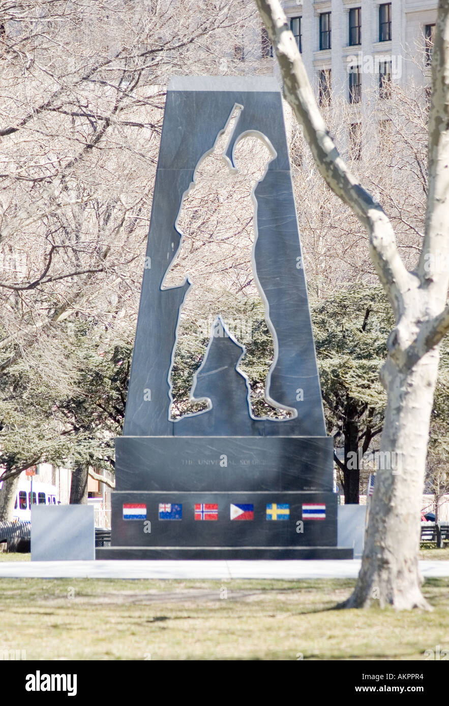 Unknown Soldier statue in Battery Park New York City Stock Photo - Alamy