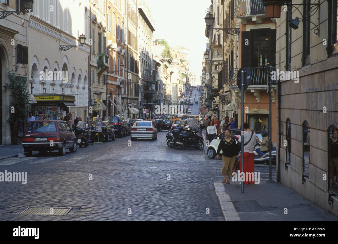 Street scene in Rome Italy Stock Photo - Alamy