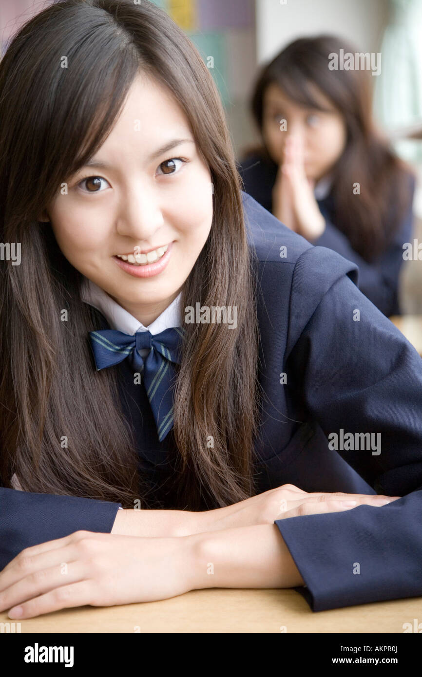 Portrait of high school girl Stock Photo - Alamy