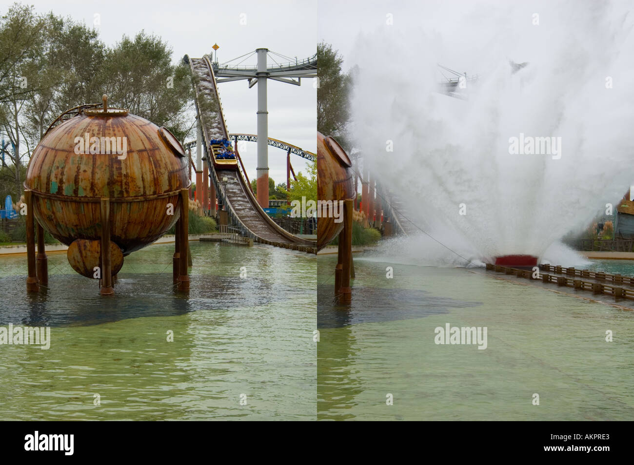Tidal Wave Ride Thorpe Park Stock Photo - Alamy