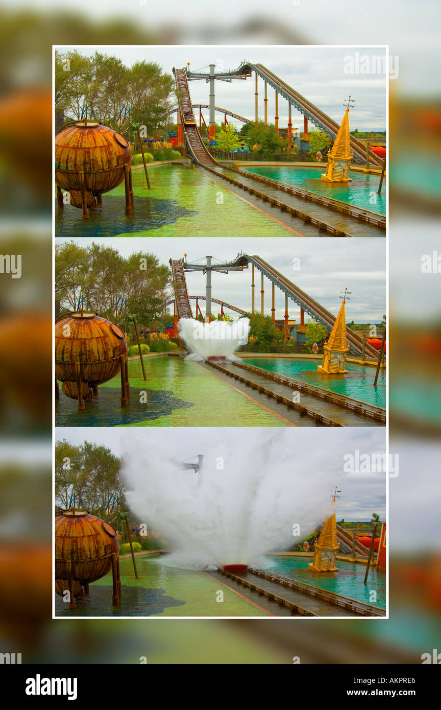 Tidal Wave Ride Thorpe Park Stock Photo - Alamy