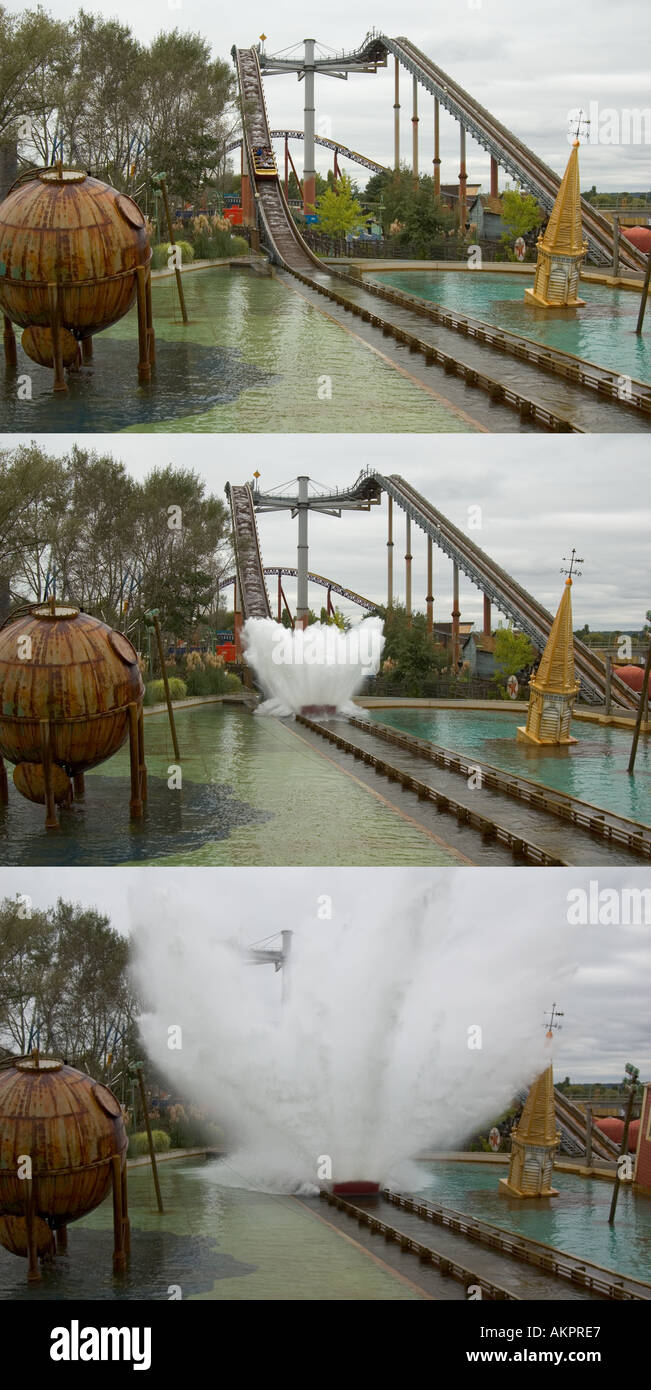 Tidal Wave Ride Thorpe Park Stock Photo - Alamy