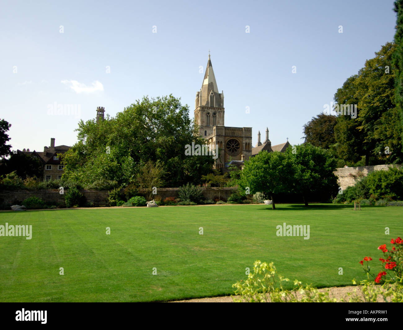 Christ Church Cathedral Oxford and Wolsey Tower Stock Photo - Alamy