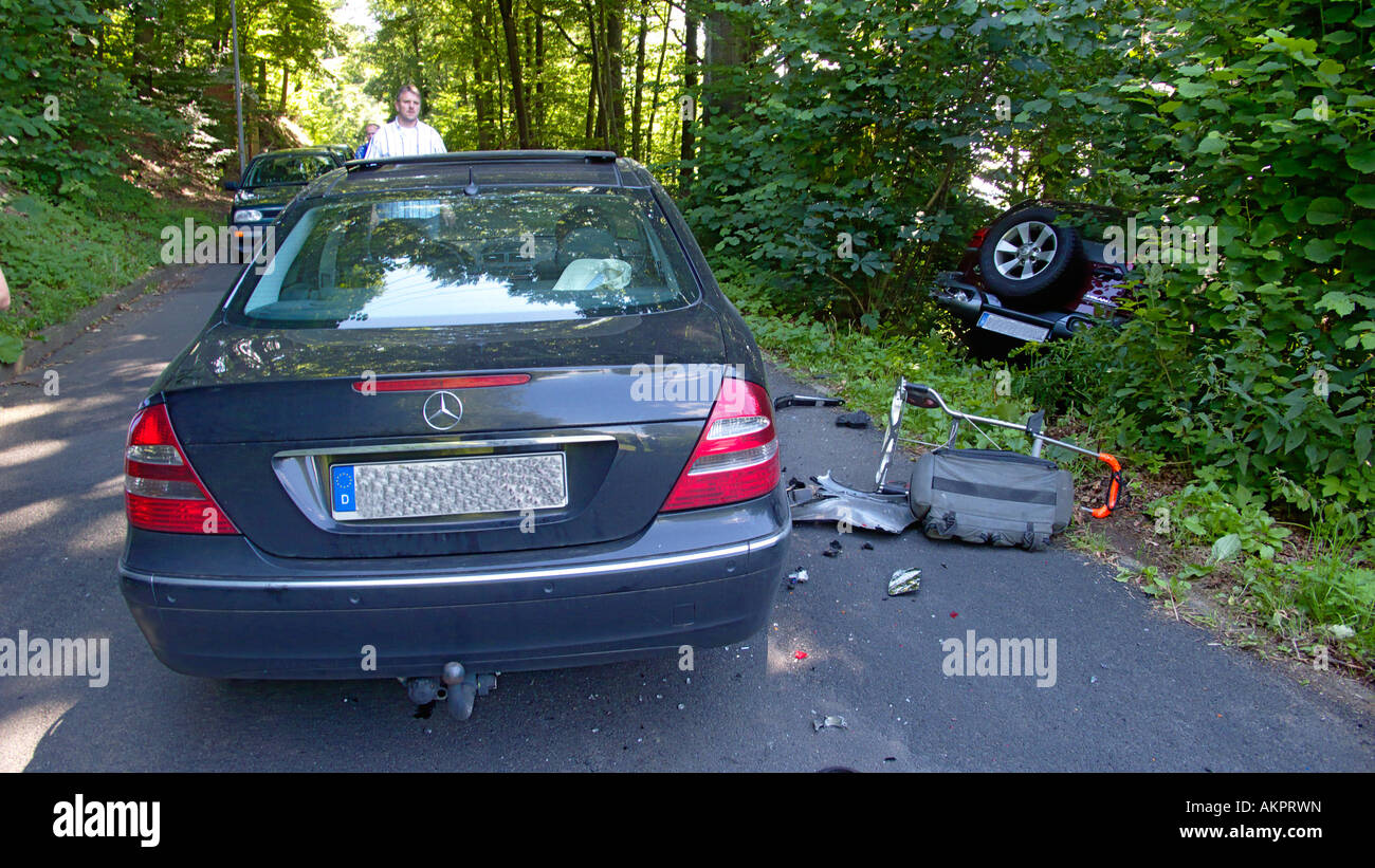 Traffic Accident Rear End Collision Damage High Resolution Stock ...