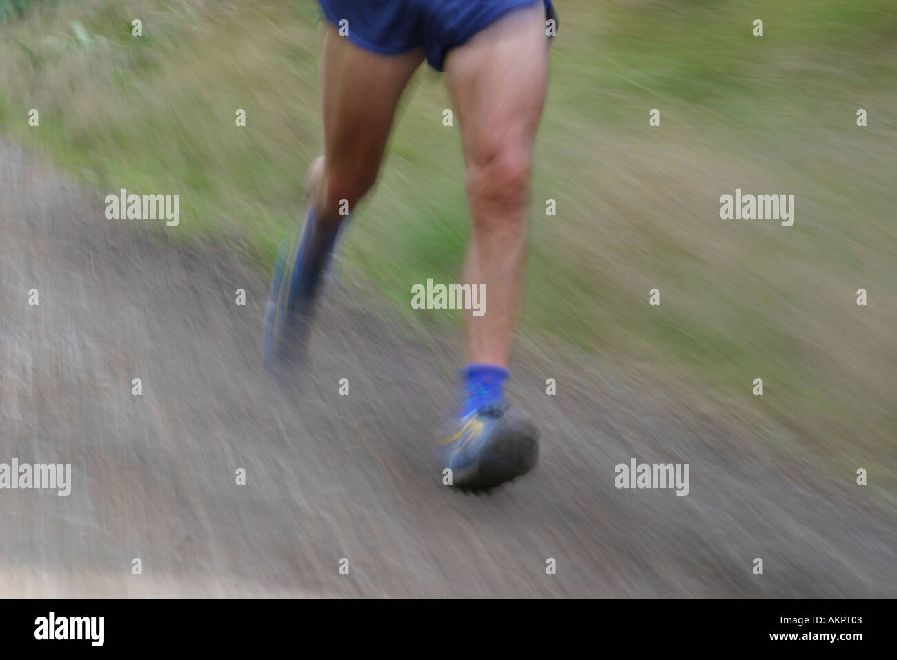 man running in the world championship fell running competition 2005 at ...