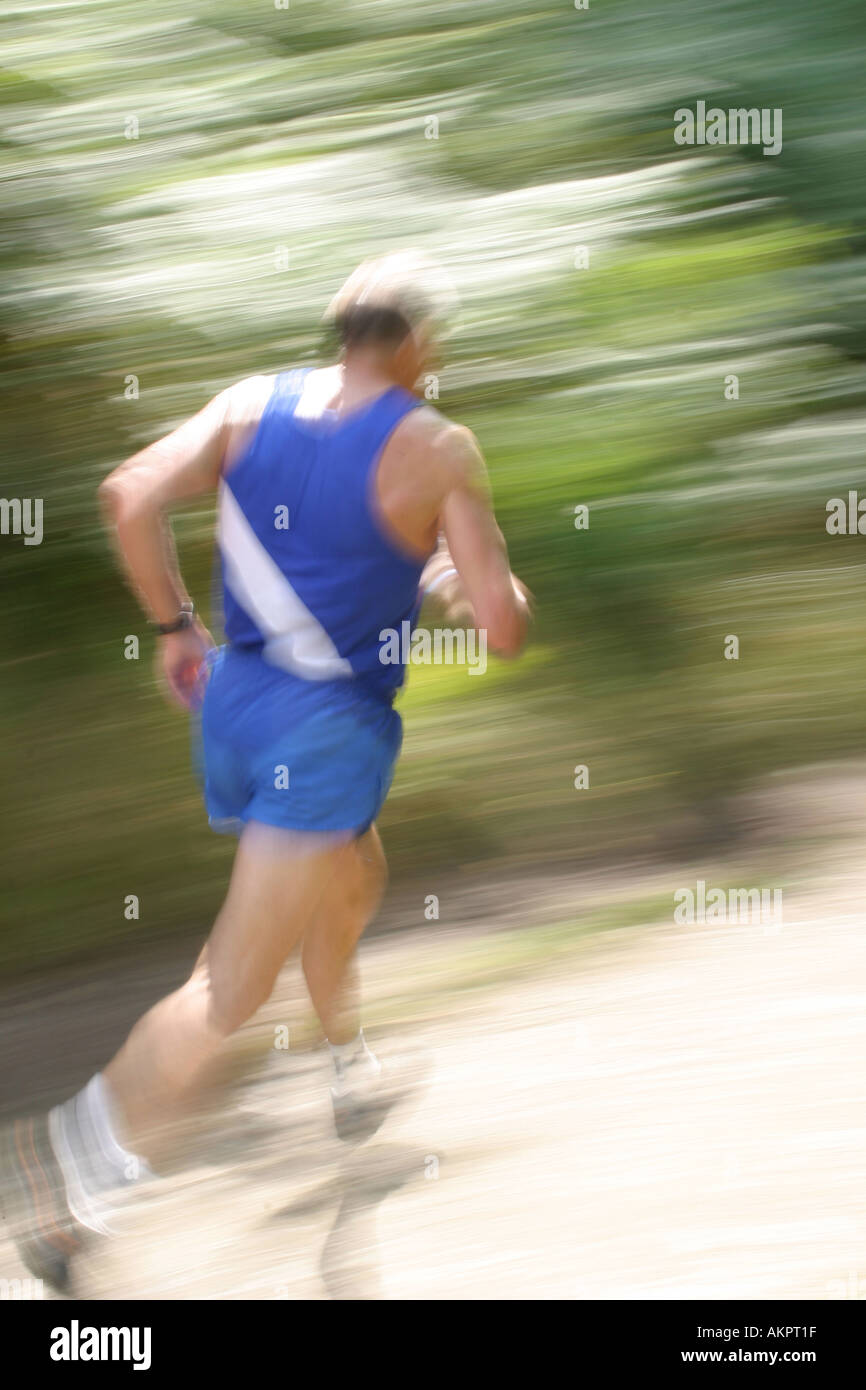 man running in the world championship fell running competition 2005 at ...
