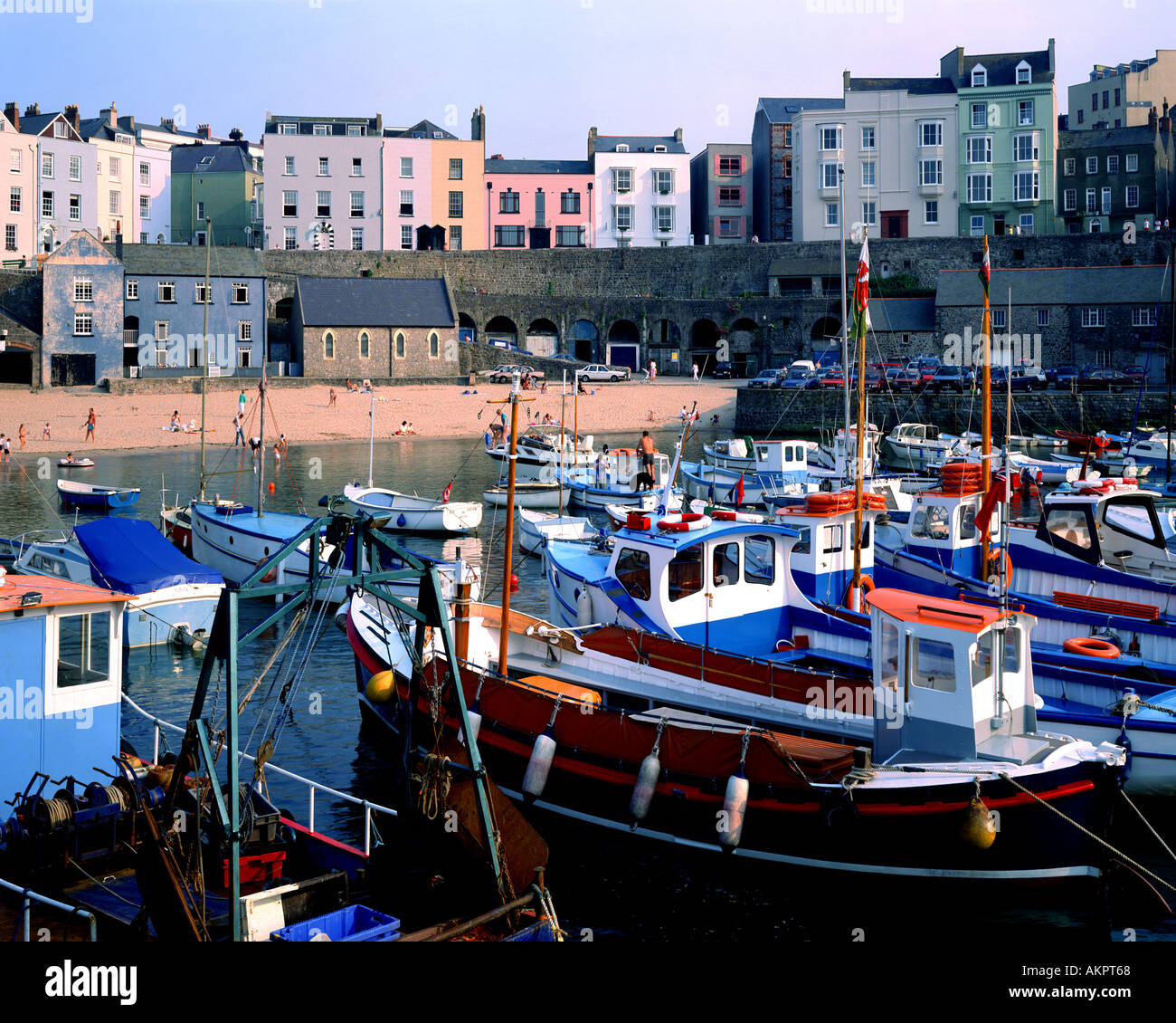 GB - WALES: Tenby Harbour Stock Photo - Alamy