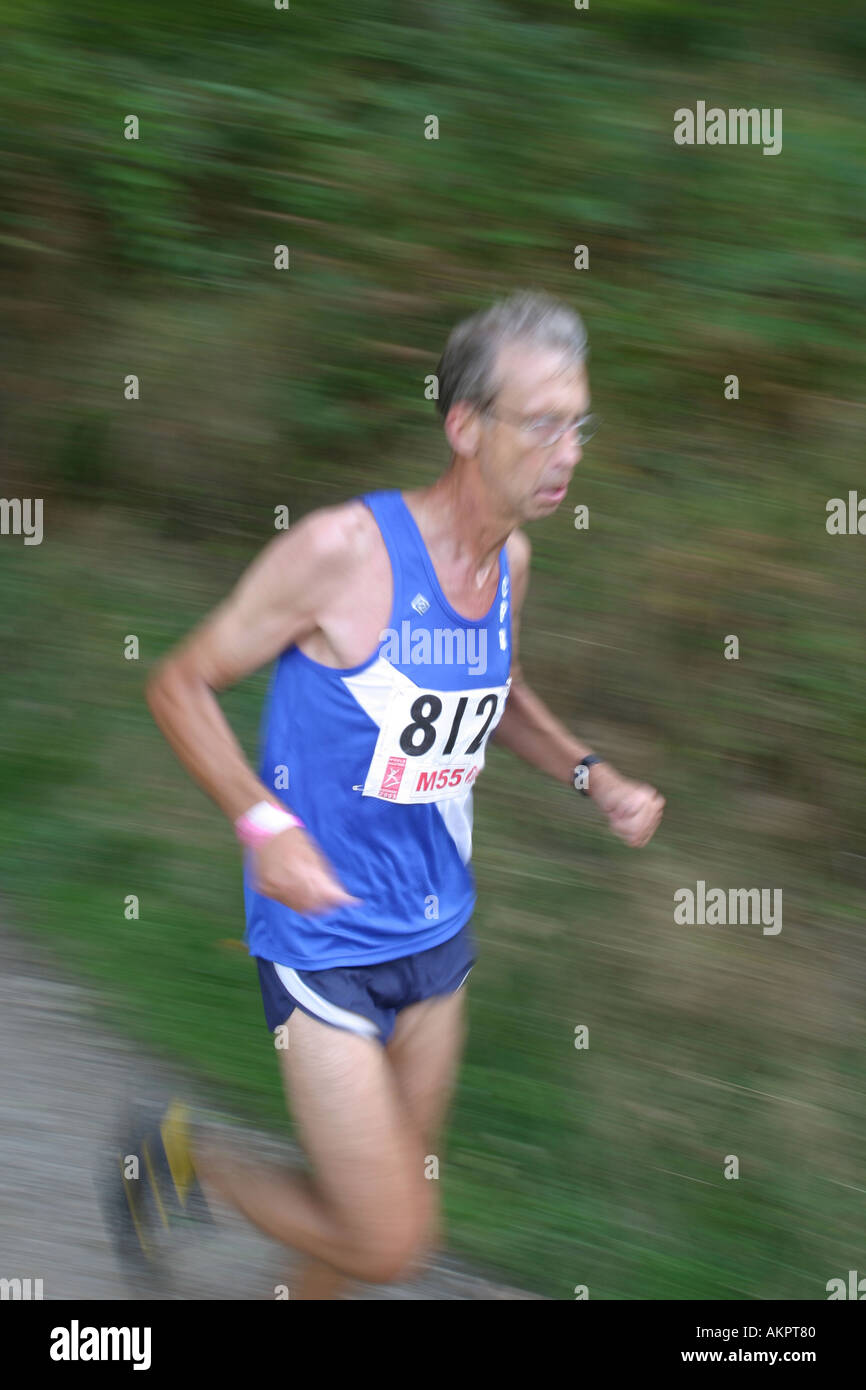 man running in the world championship fell running competition 2005 at ...
