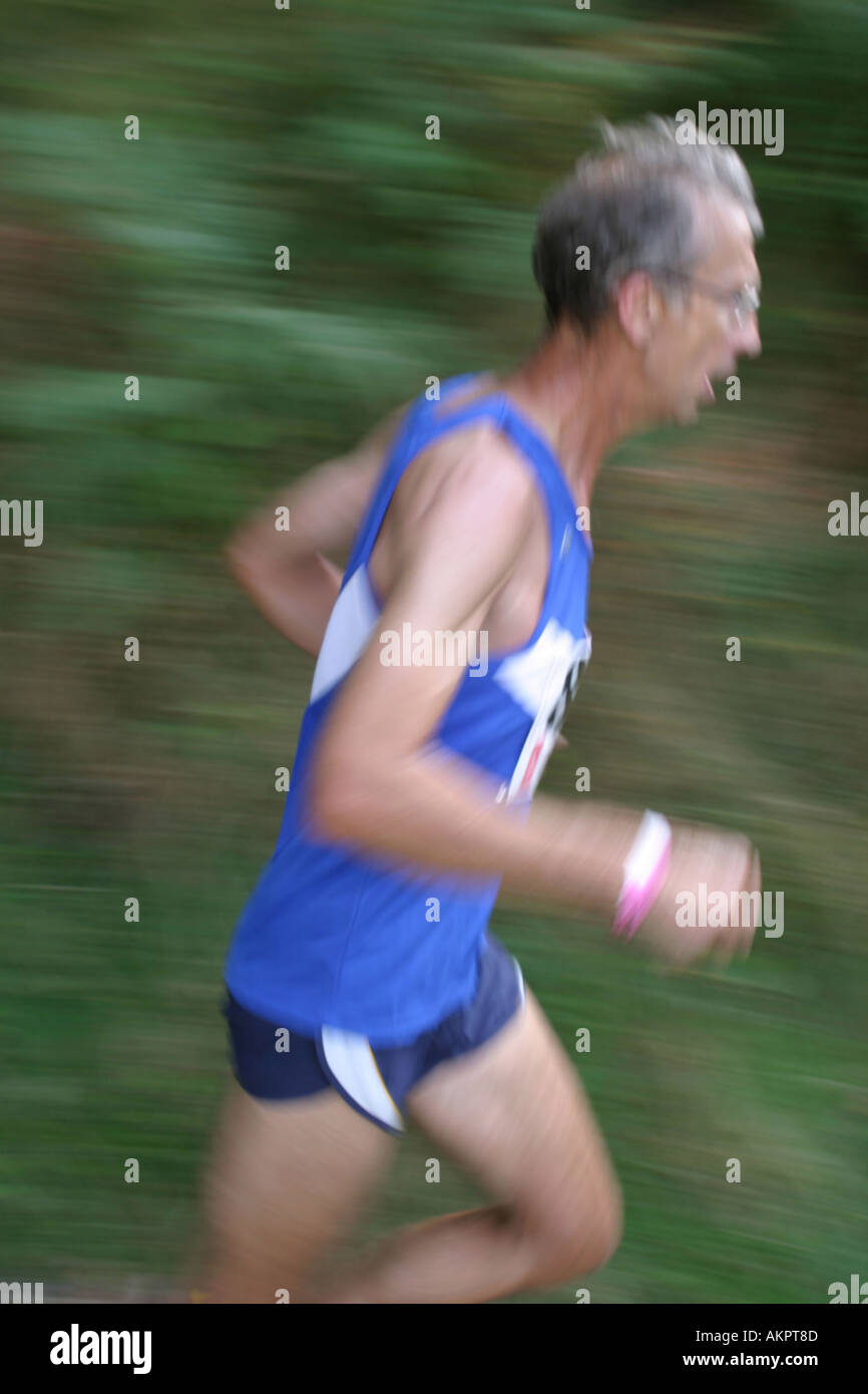 man running in the world championship fell running competition 2005 at ...