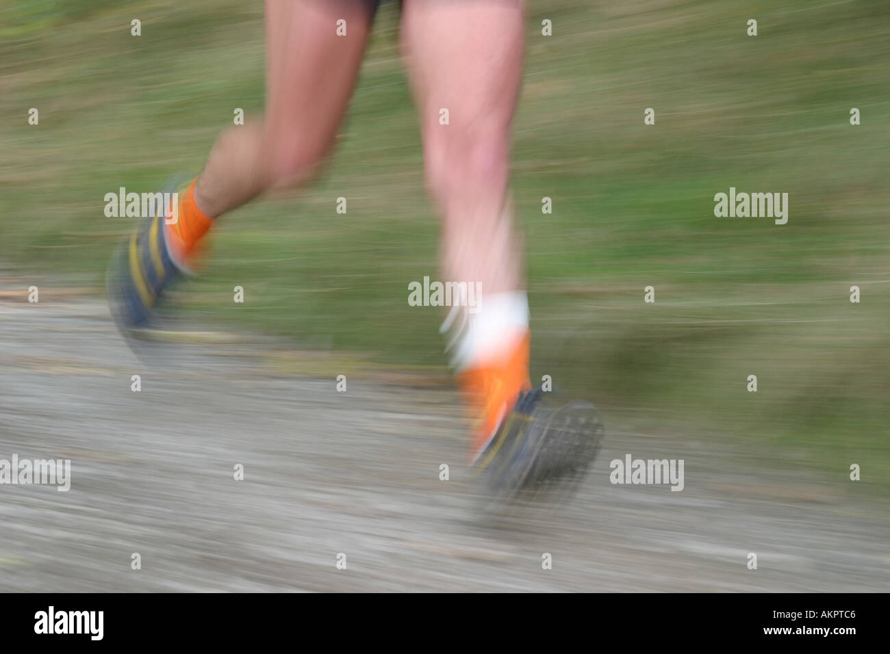 man running in the world championship fell running competition 2005 at ...