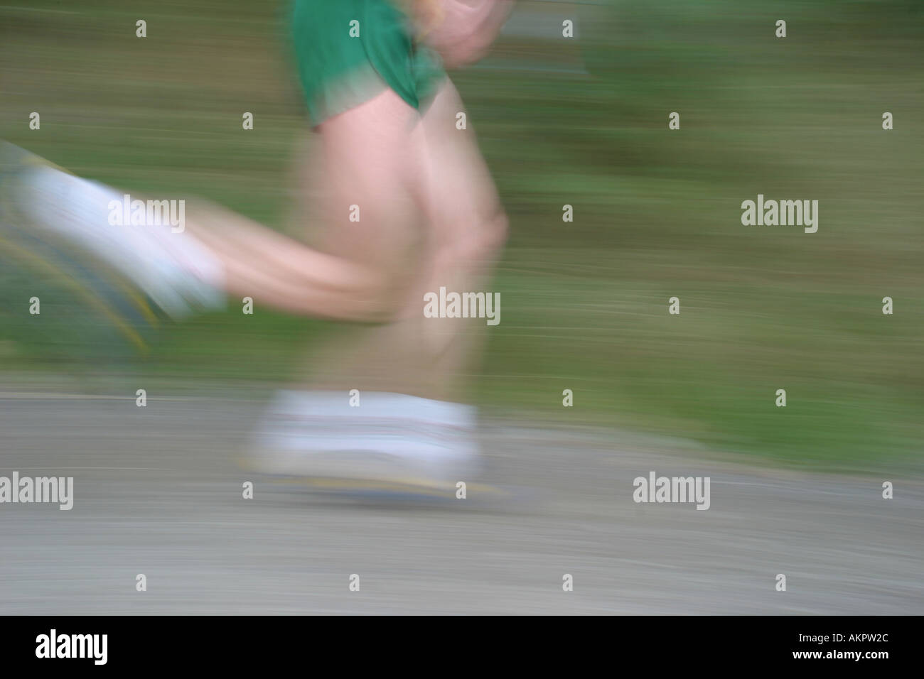 man running in the world championship fell running competition 2005 at ...
