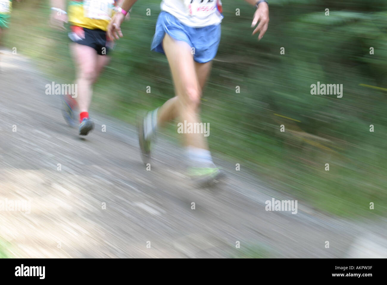 man running in the world championship fell running competition 2005 at ...