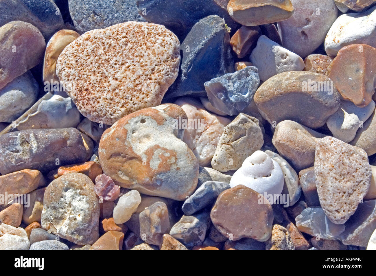 Peebles On The Beach Stock Photo - Alamy