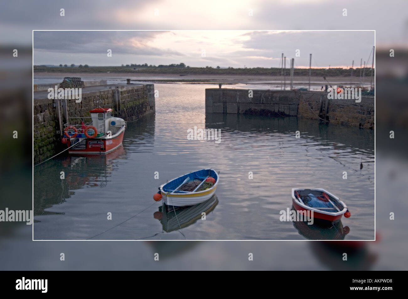 Beadnell Harbour Northumberland Stock Photo - Alamy