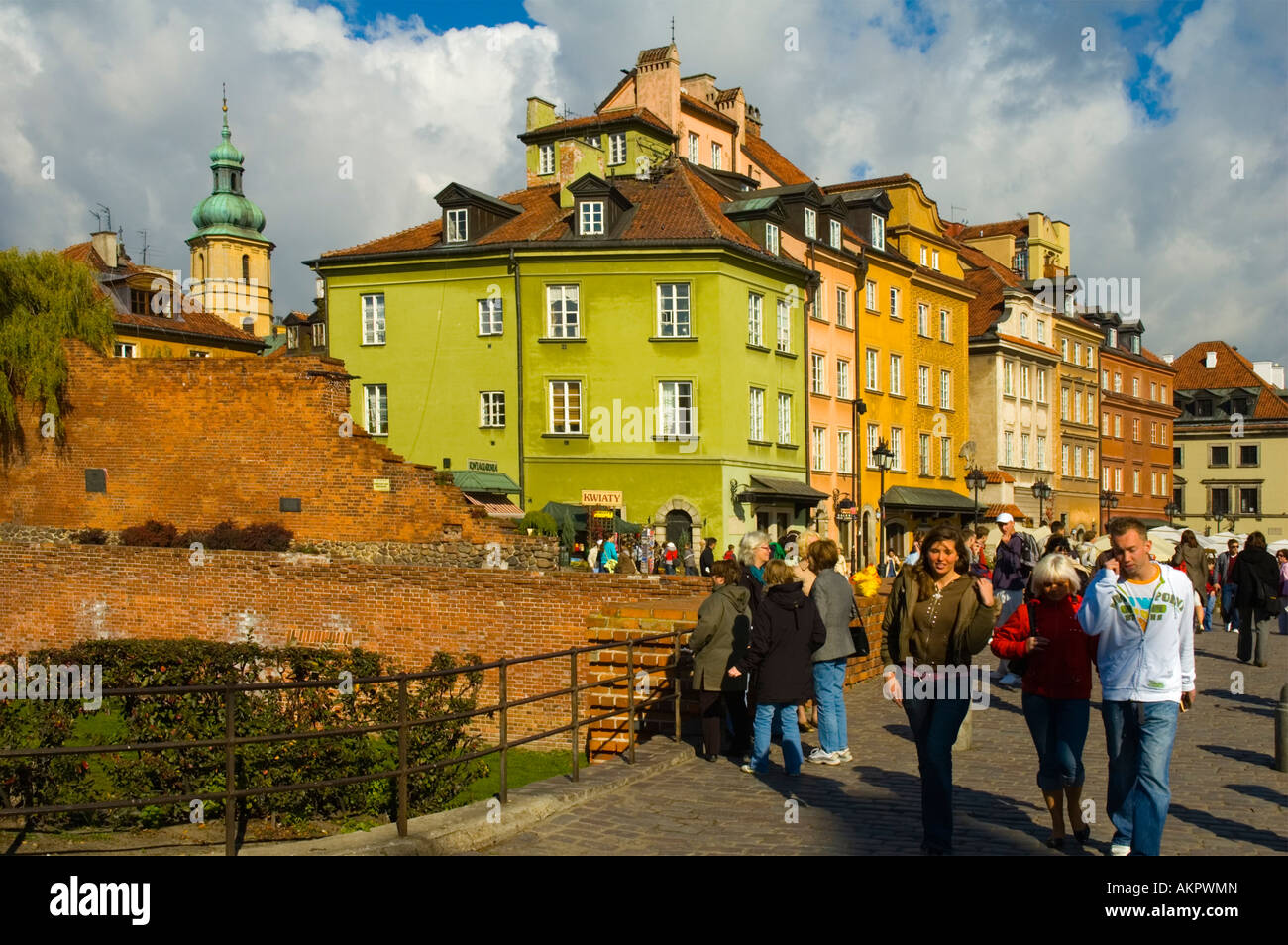 Castle square Plac Zamkowy central Warsaw Poland EU Stock Photo - Alamy