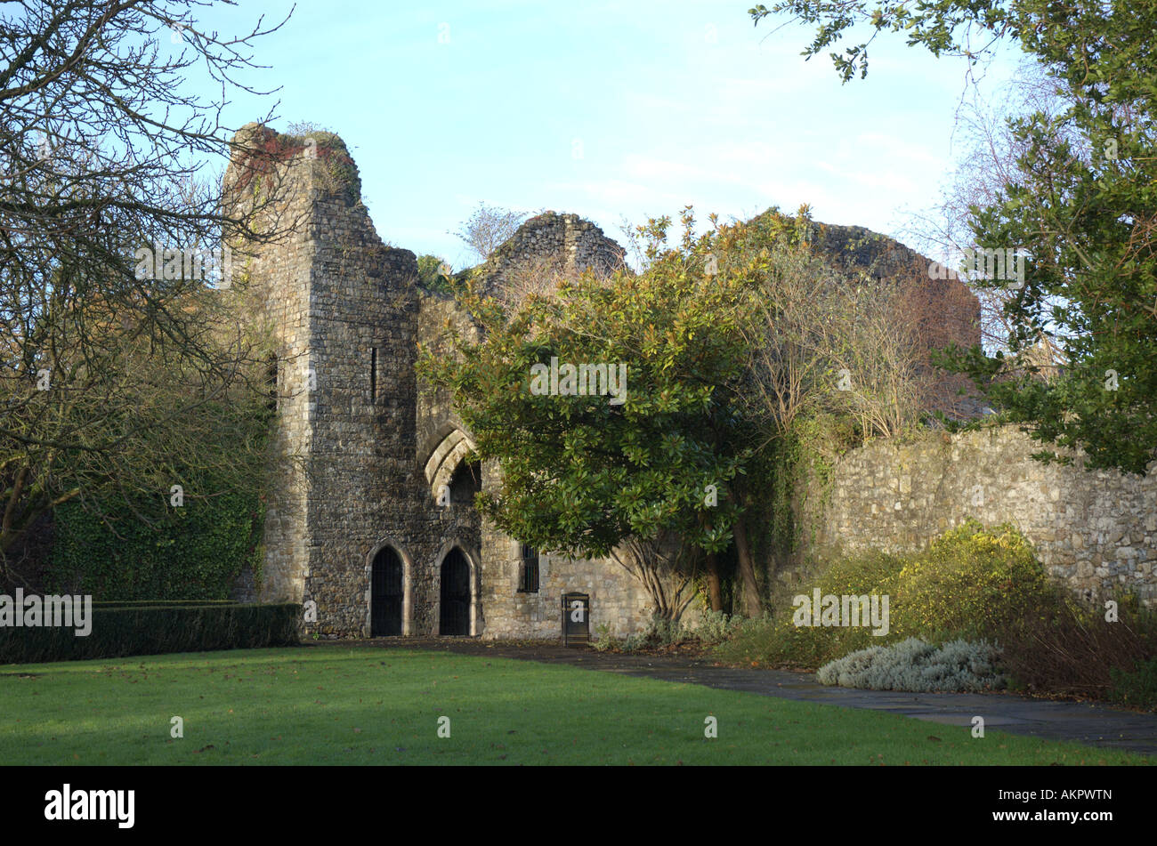 Bishop's Palace Llandaff Cardiff South Wales UK Stock Photo - Alamy