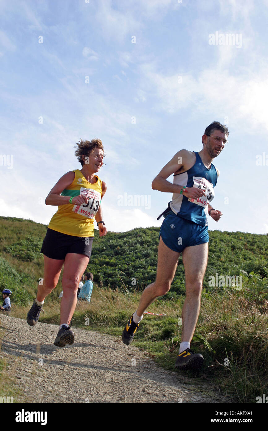 men running in the world championship fell running competition 2005 at ...