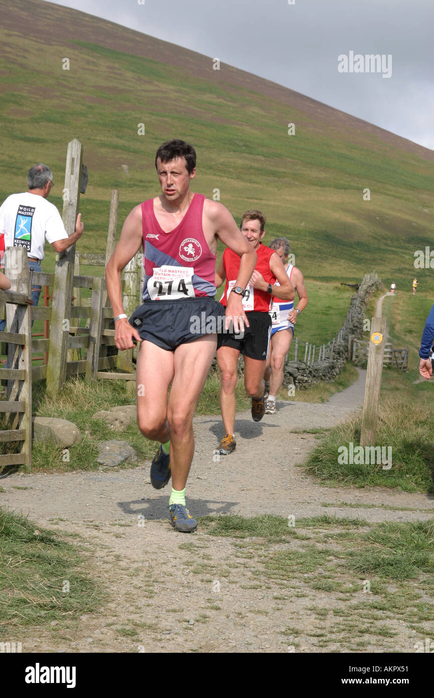 men running in the world championship fell running competition 2005 at ...