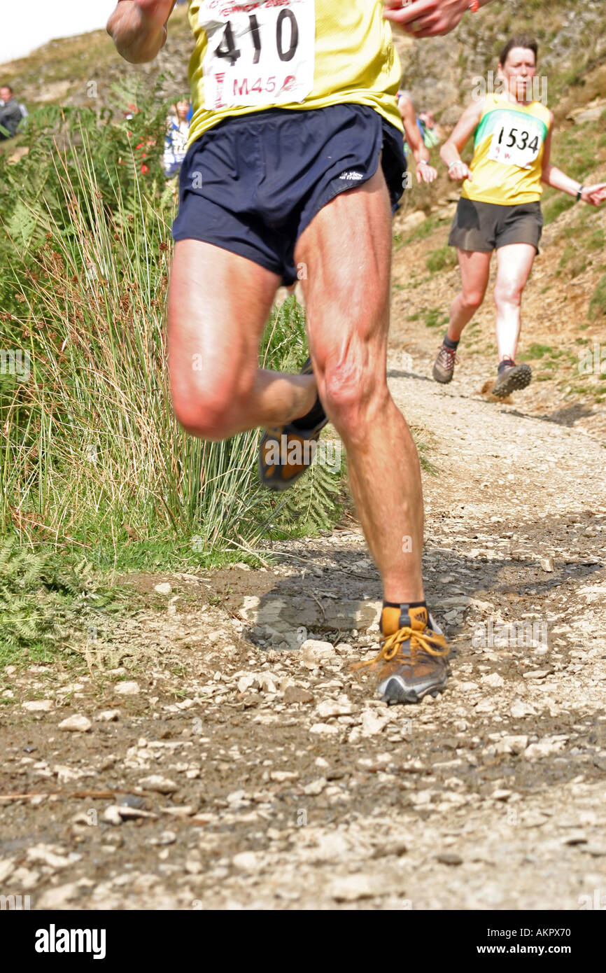 men running in the world championship fell running competition 2005 at ...