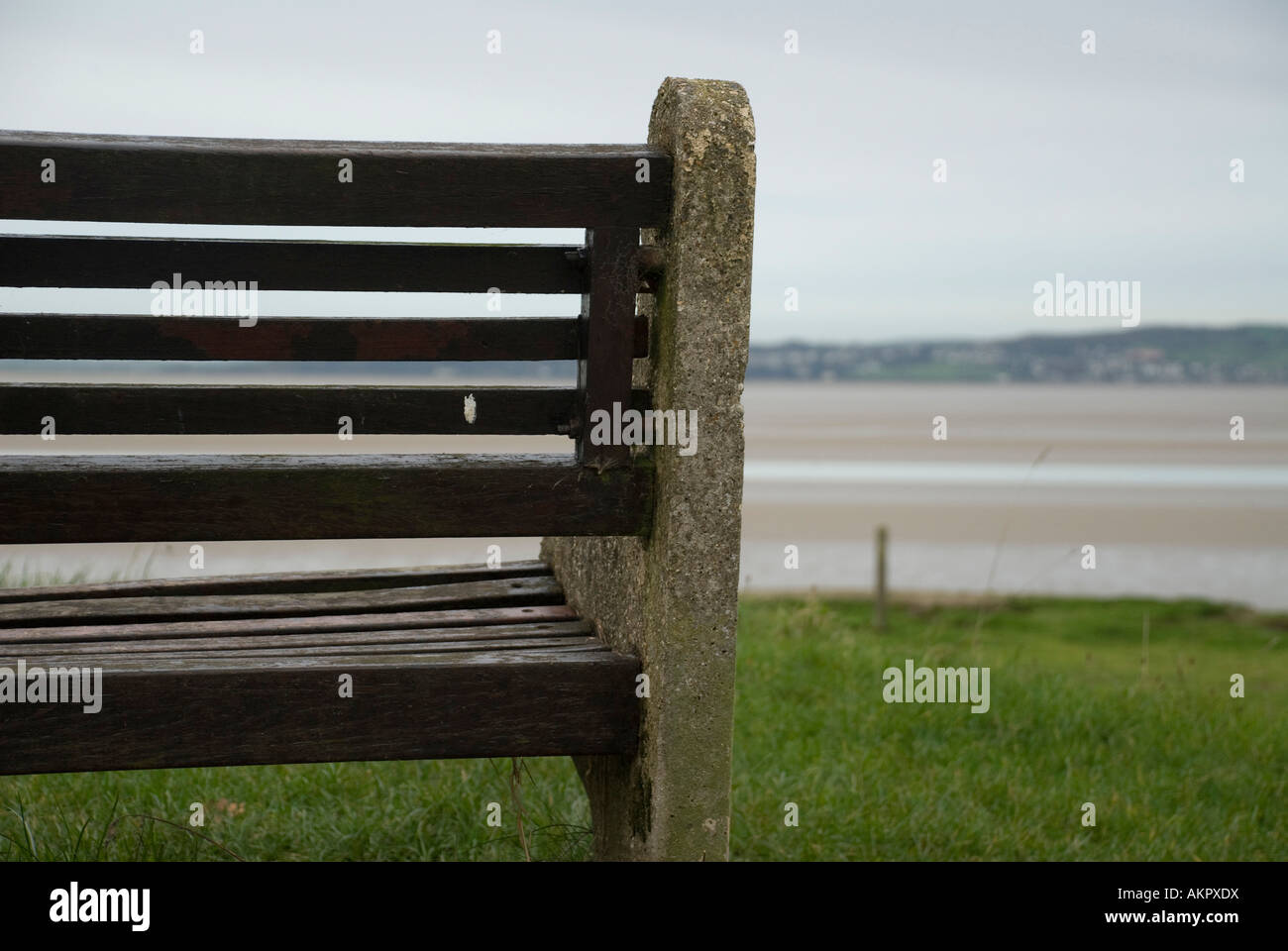 bench on seashore Stock Photo - Alamy