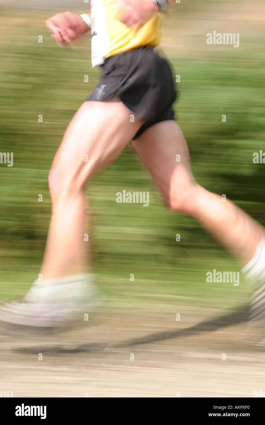 man running in the world championship fell running competition 2005 at ...