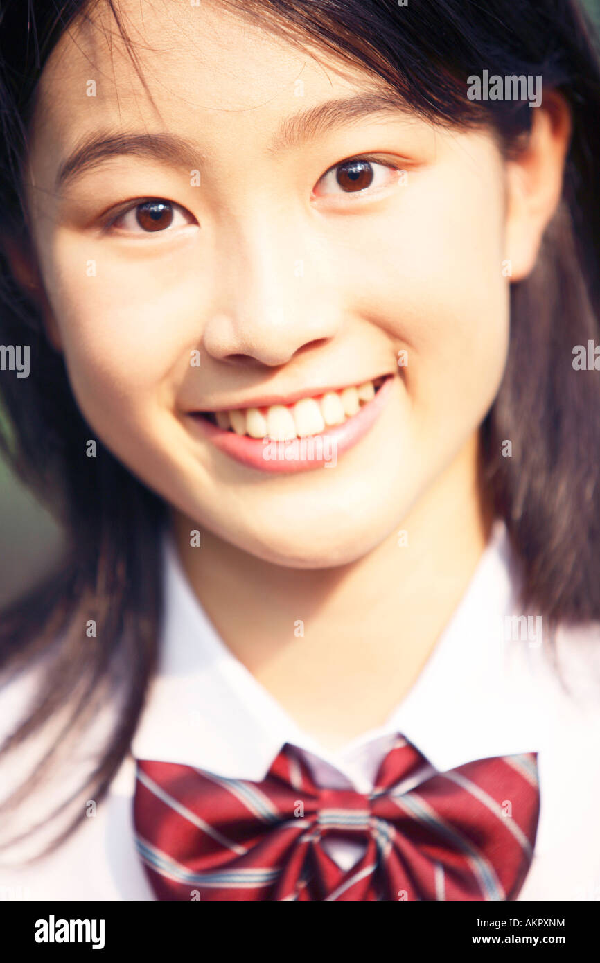 Portrait of high school girl Stock Photo - Alamy