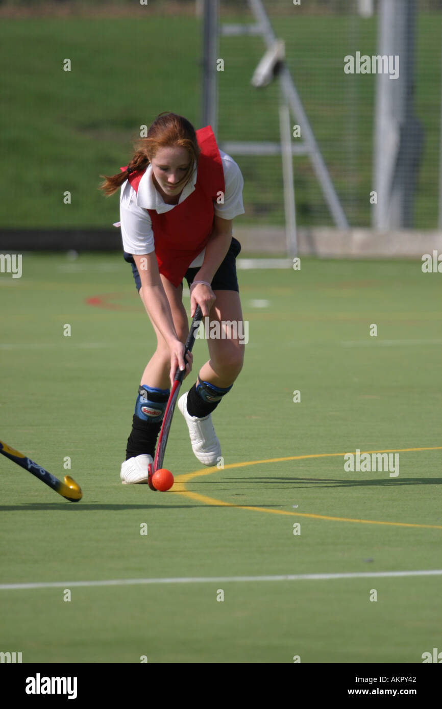 Field hockey stick girl hi-res stock photography and images - Alamy