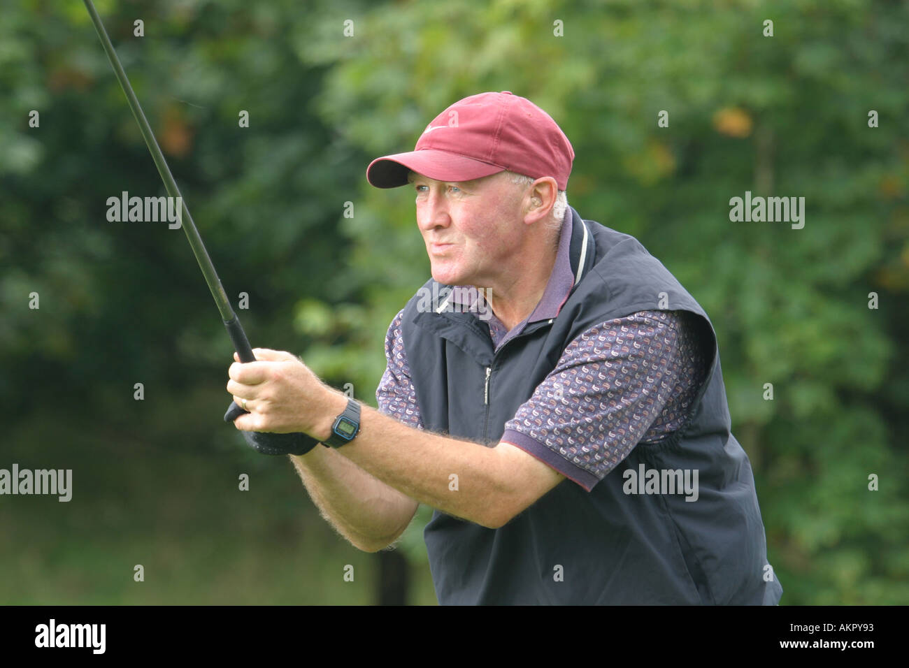 golfer thinking about the shot Stock Photo - Alamy