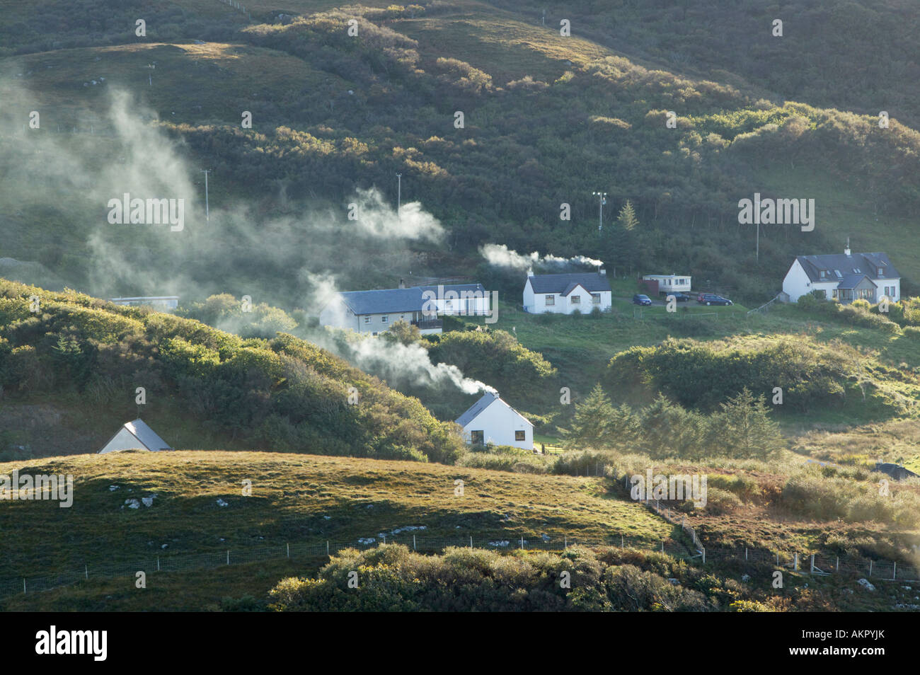 Chimney smoke village hi-res stock photography and images - Alamy
