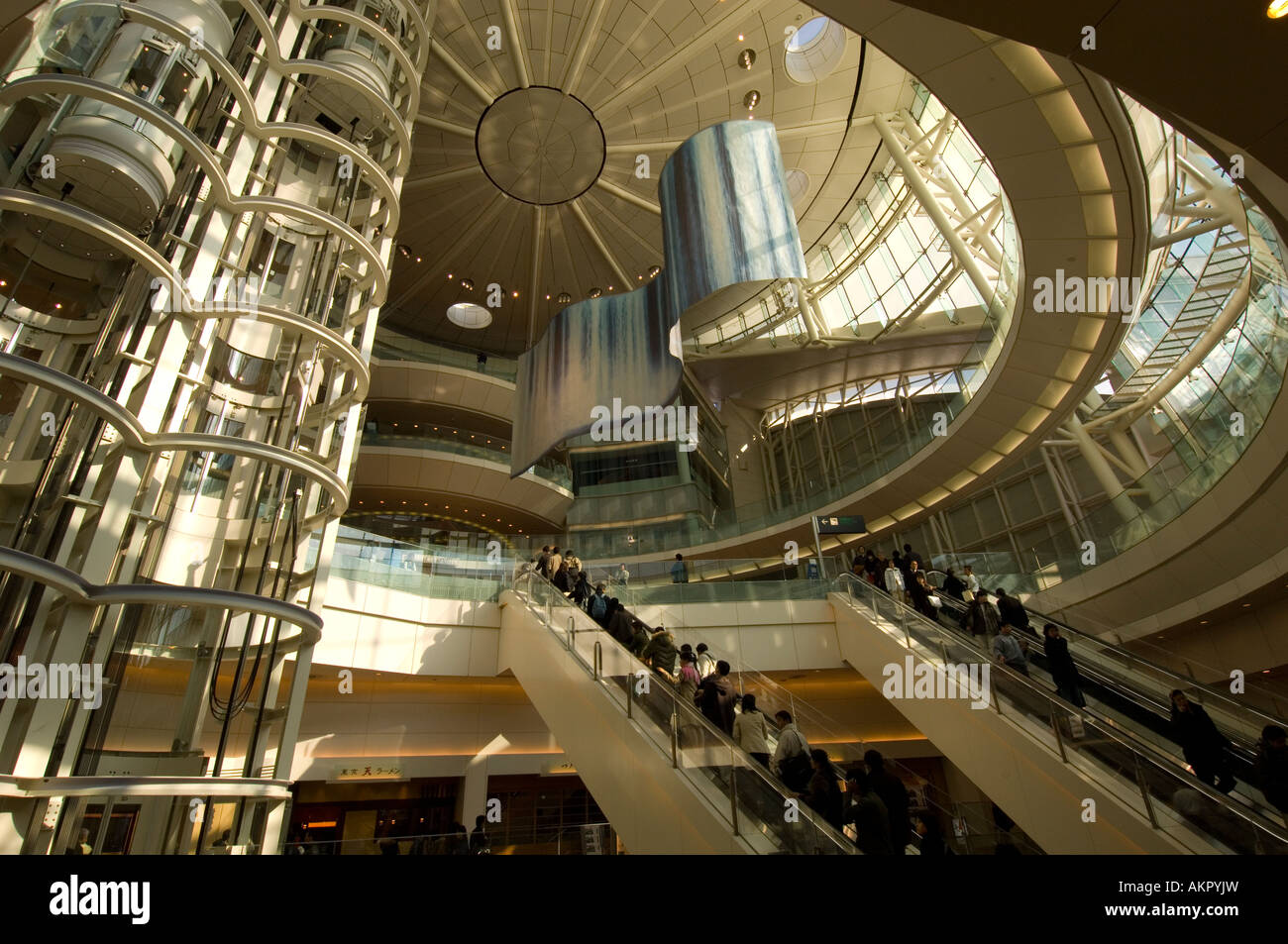Modern structure of the interior of a terminal at Haneda airport Stock ...