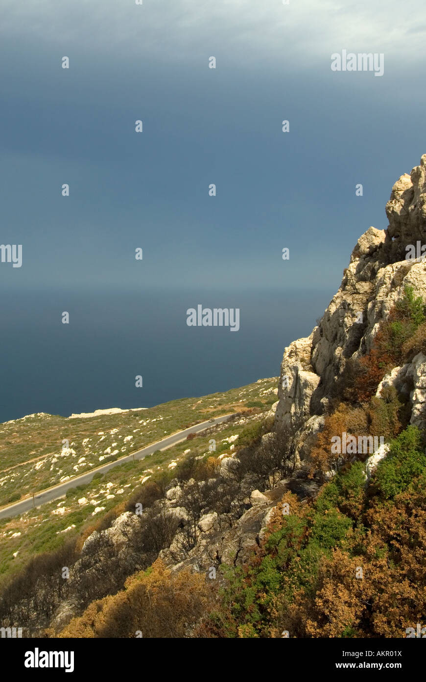 headland view on the Mediterranean sea Stock Photo - Alamy