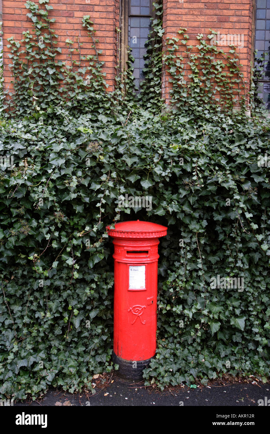A post box outside the Royal Shakespeare Theatre in Stratford Upon Avon ...