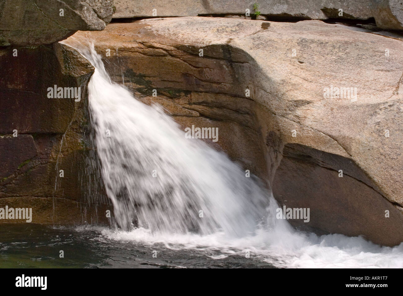The Basin, Franconia Notch State Park, in the White Mountains of New ...