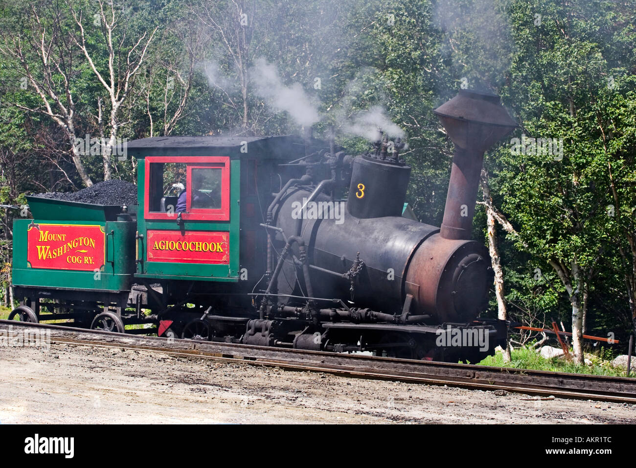 The Mount Washington Cog Railway Stock Photo - Alamy