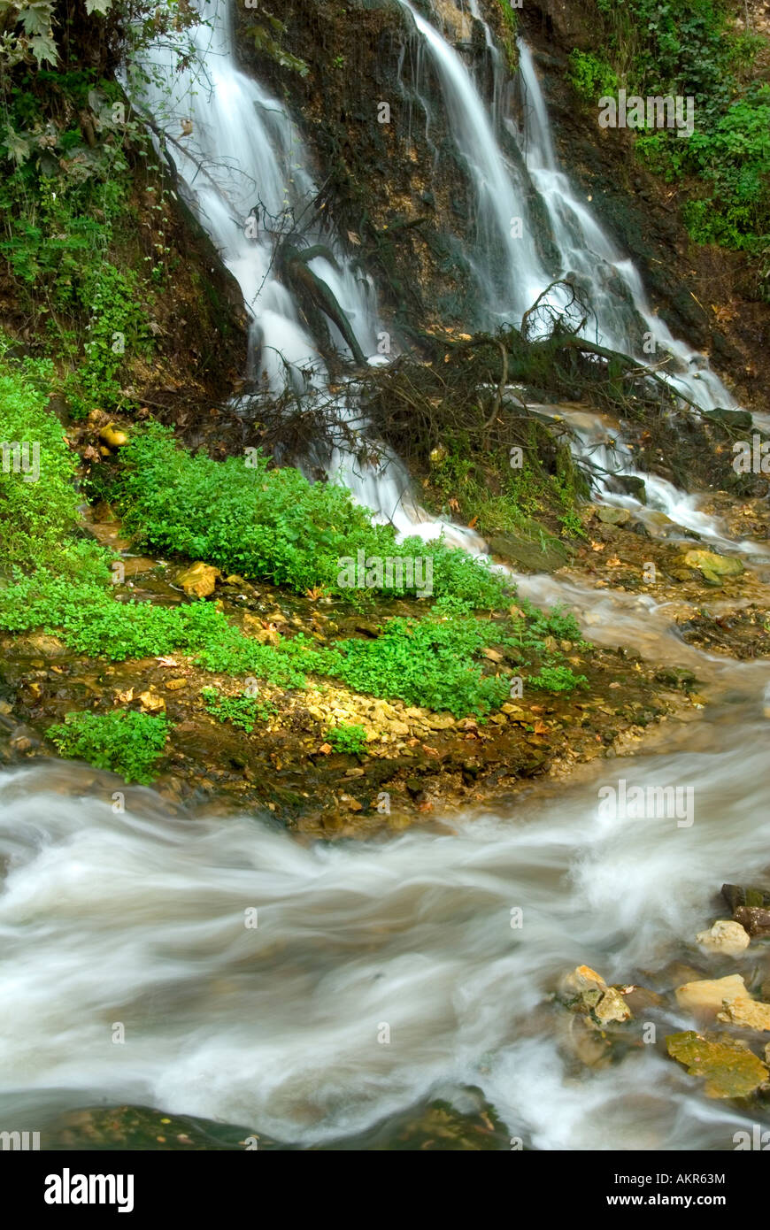 Waterfall in Oyoun Al Samak North of Lebanon Middle East Stock Photo ...