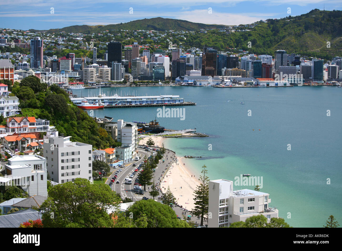 A summers day in Wellington, New Zealand Stock Photo - Alamy