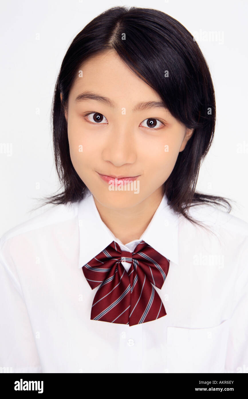 Portrait of high school girl Stock Photo - Alamy