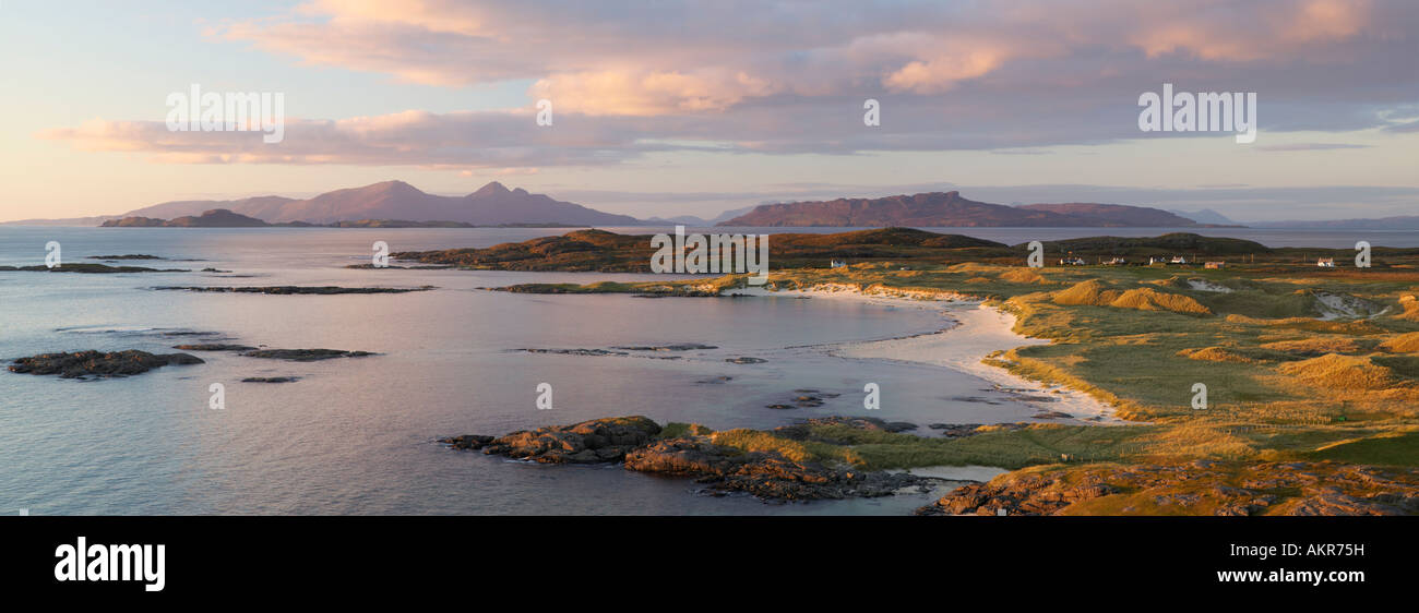 Sanna Bay, Ardnamurchan, Lochaber, Highland, Scotland, UK. View to the ...
