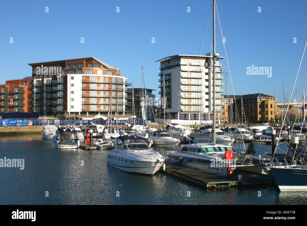 Marina at Ocean village Southampton Stock Photo - Alamy