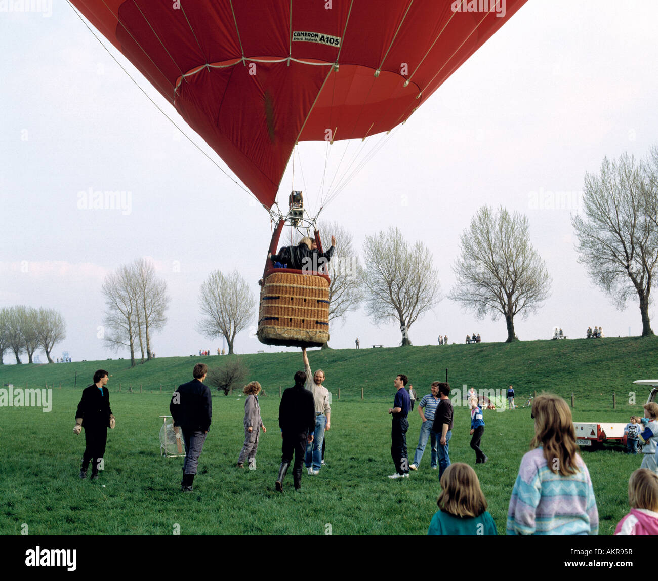 tourism, free time, balloon ride, hot-air balloon, start of a hot-air ...
