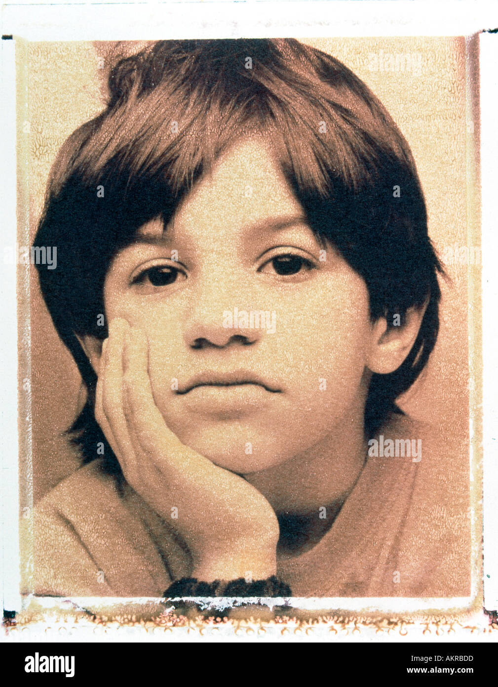 moody, emotional portrait of young boy, young child Stock Photo - Alamy