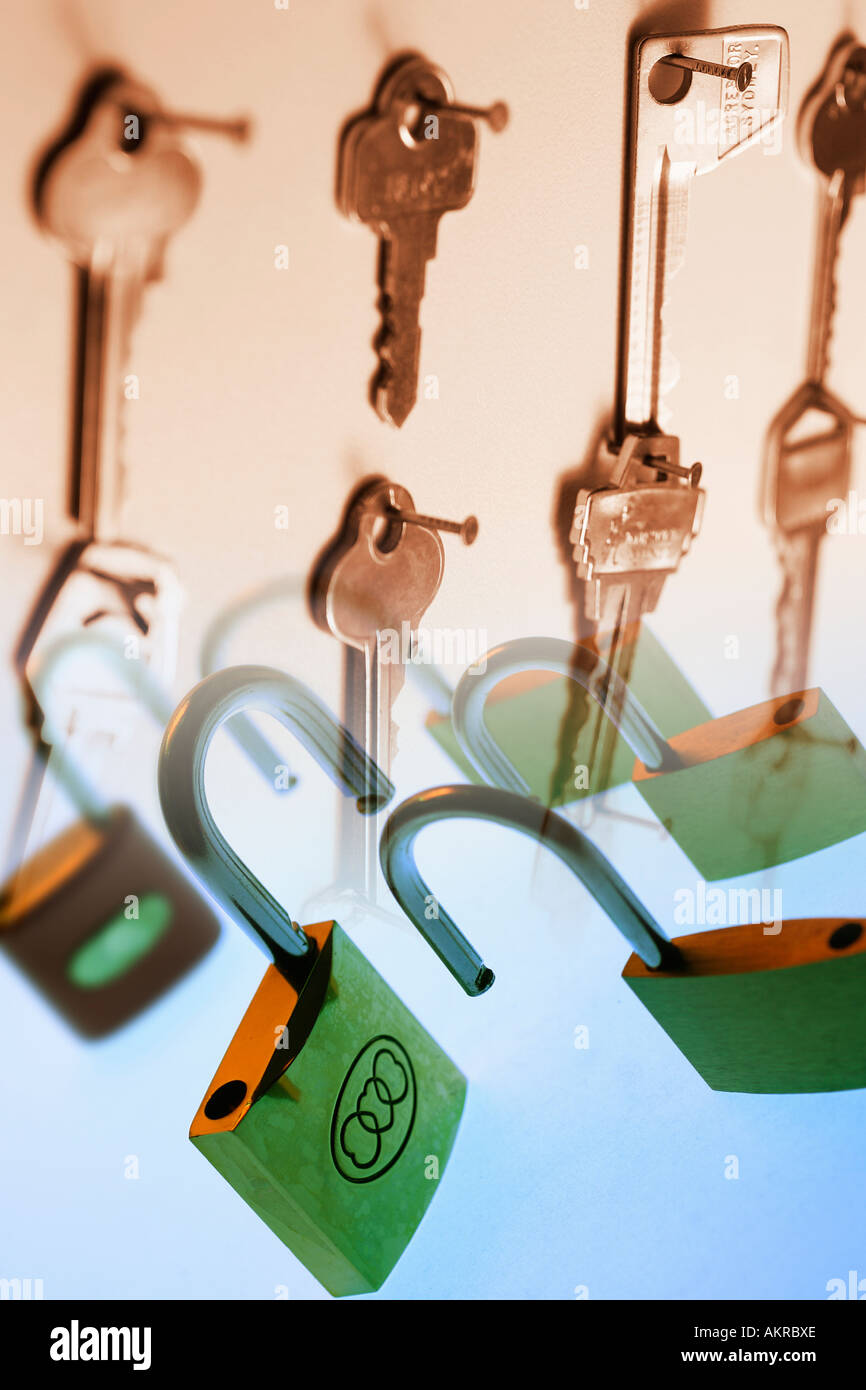 Locks and Keys Stock Photo - Alamy