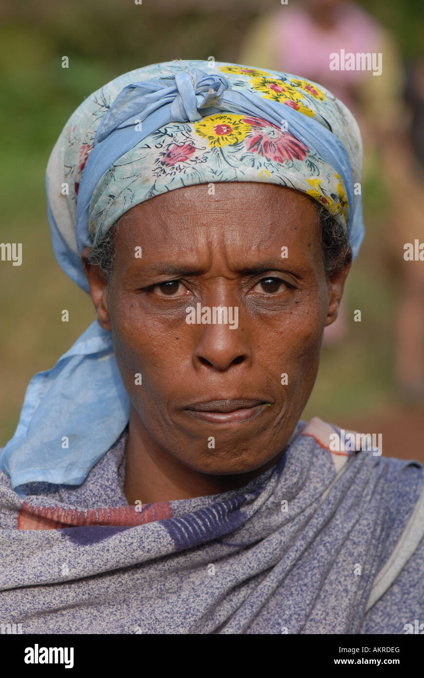 Portrait of an Ethiopian coffee farmer, Choche, Ethiopia Stock Photo ...