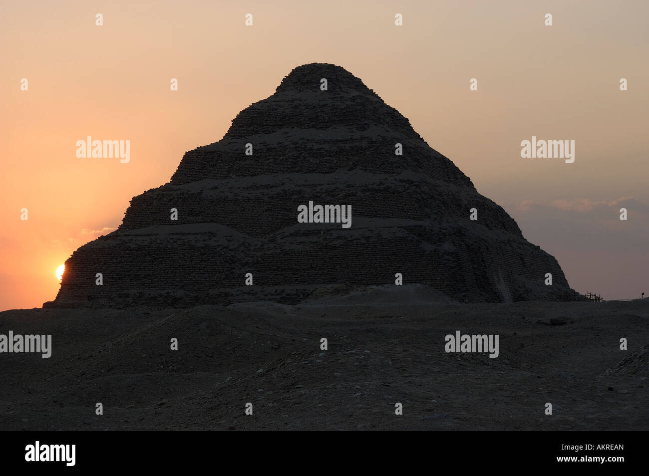 The Step Pyramid Complex of Djoser Zozer Saqqara Egypt - unique photo ...