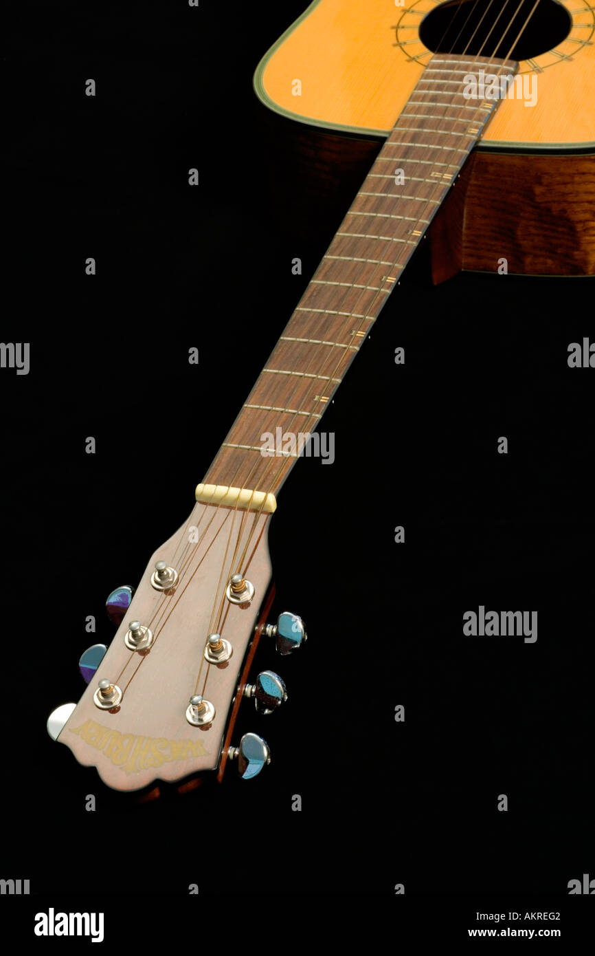 An acoustic guitar Stock Photo - Alamy