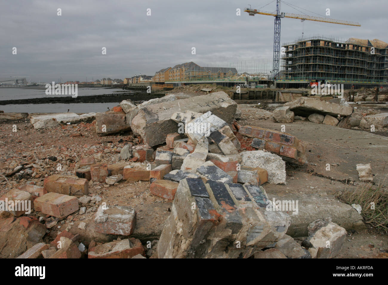 Construction and development along the Thames Gateway corridor in South ...