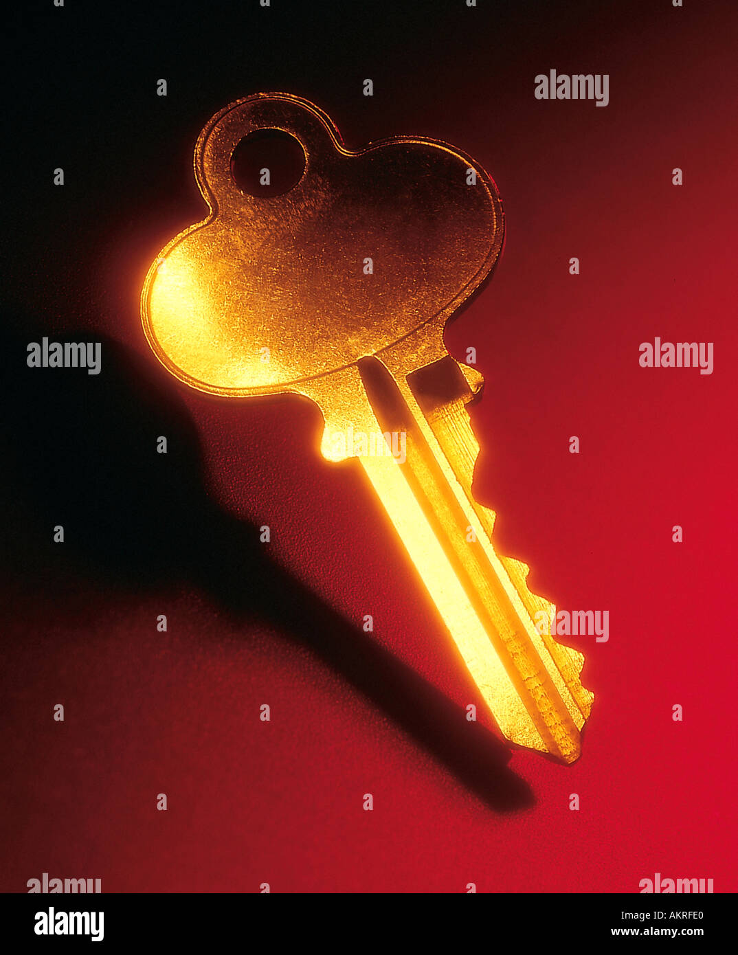 brass house key Stock Photo - Alamy