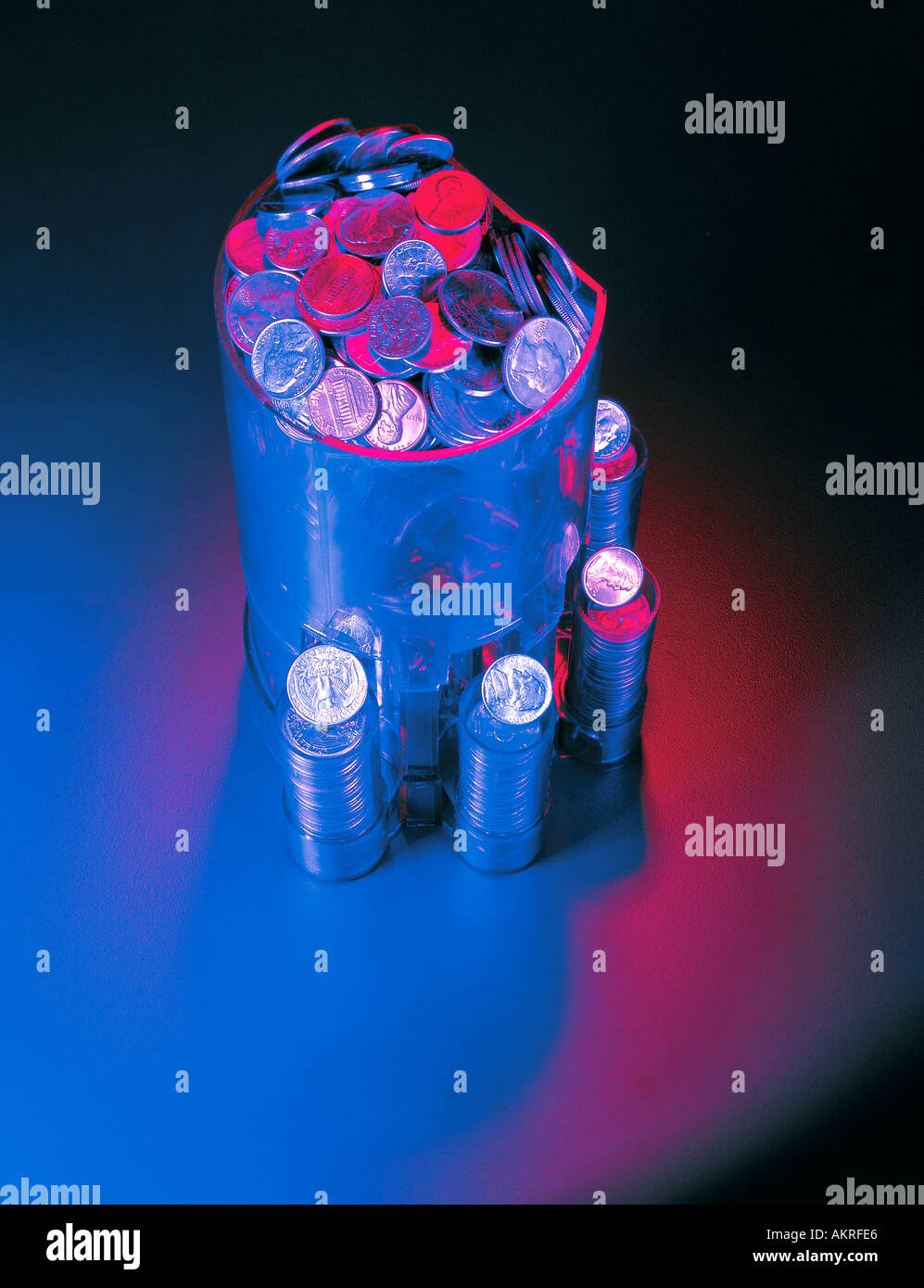 automatic money sorter bank with color Stock Photo - Alamy